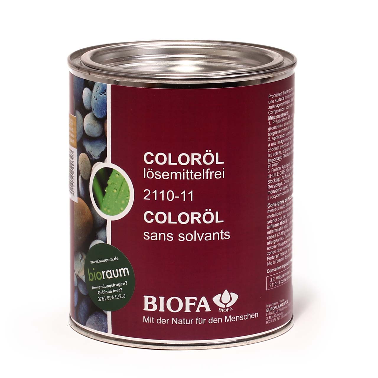 Biofa Coloröl, lösemittelfrei 2110 | Holzpflege.de