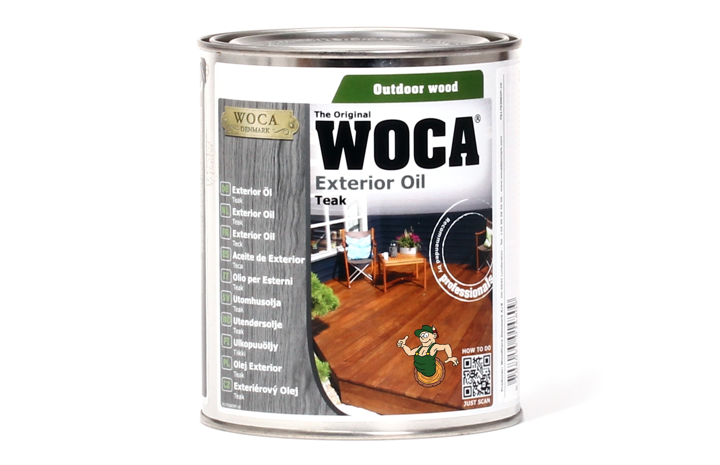 WOCA Exterior Wood Öl - Terrassenöl Teak - Exterior Oil – Außenholzöl ...